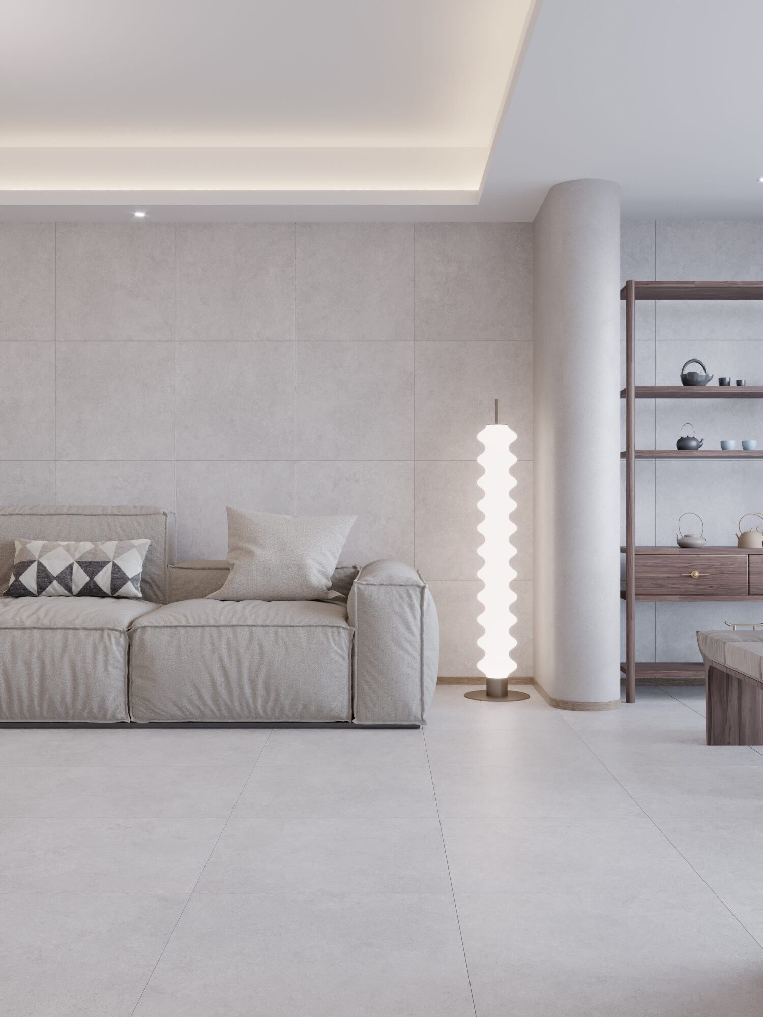 French Stone Off White Matt - 600x600 | Elegance Tiles