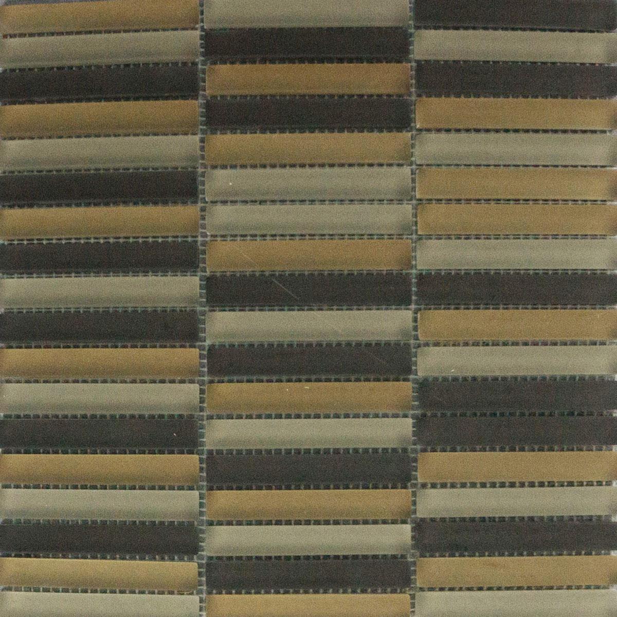 Multicolour Metallic New York Satin Blend Stack Mosaic - 300x300 ...