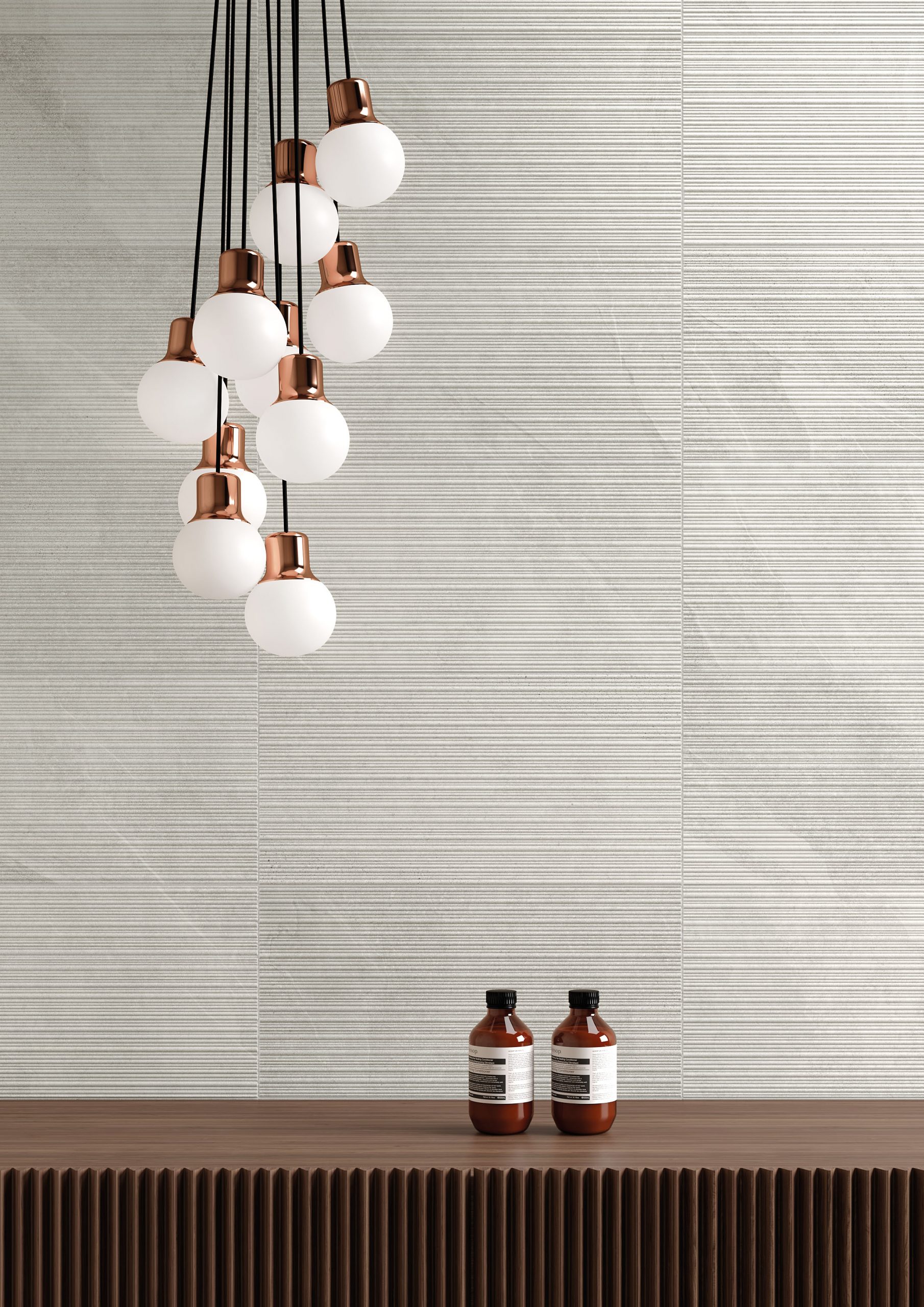 Shale Moon Ribbed Matt - 300x600 - Elegance Tiles